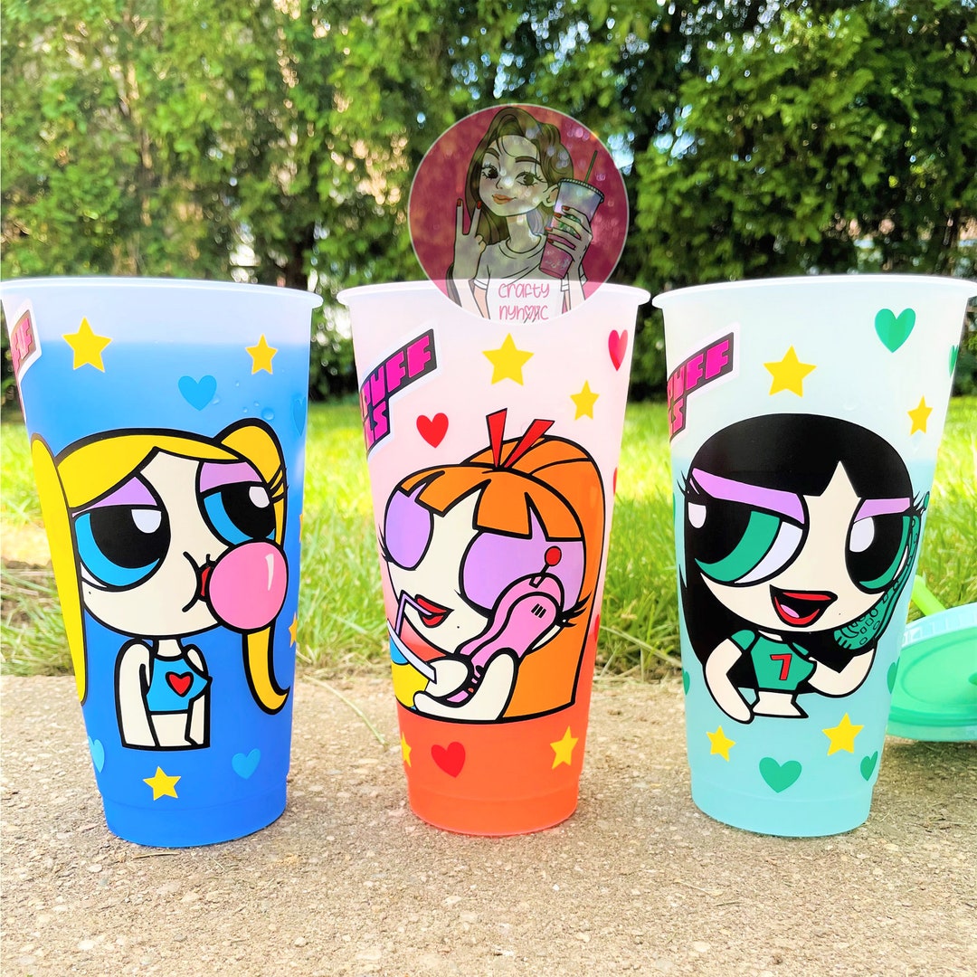 Powerpuff Girls Color Changing Cold Cup Venti/ Reusable Cup/ - Etsy