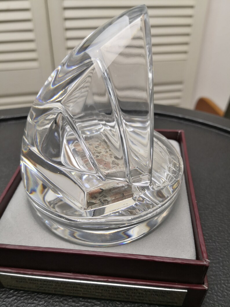 Glass Sculpture of the Sydney Opera House With an Original Stone ...