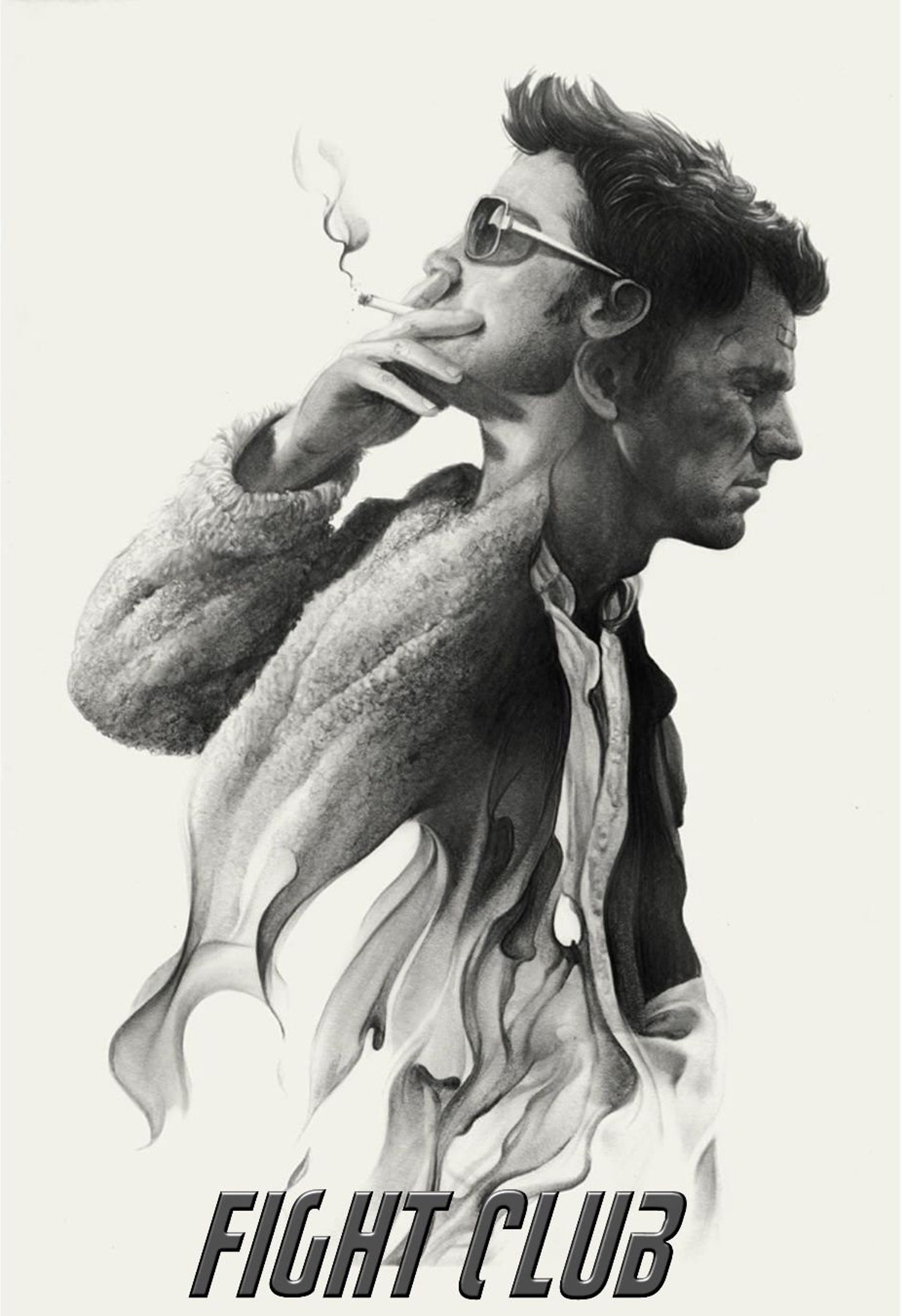 Fight Club Movie Original Art Poster Film Poster Unframed | Etsy