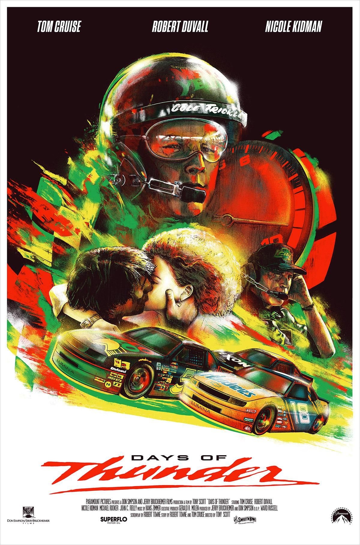 Days of Thunder/movie Original/art Poster/film Poster/unframed Poster ...