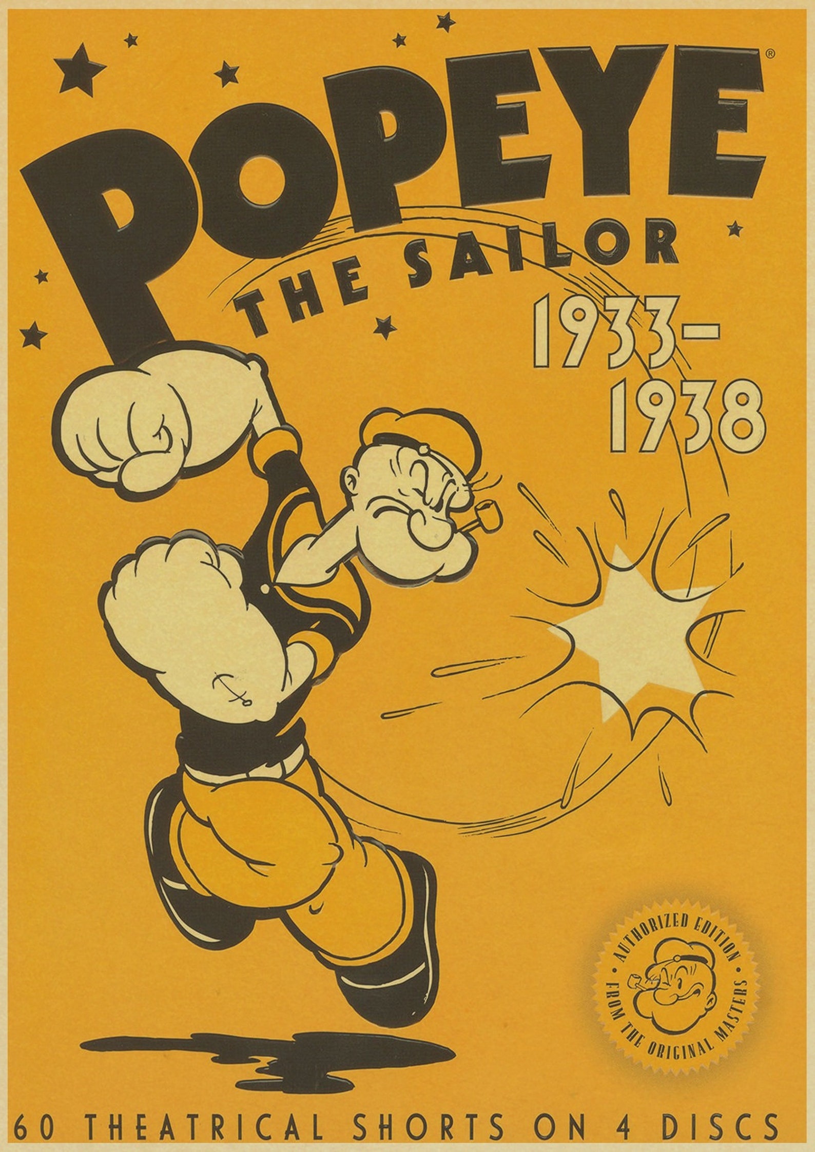 Popeye Animation Posters Original Art Poster Film Poster - Etsy UK