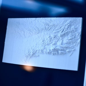 Personalised 3D Relief Map A Print of the Terrain Where You - Etsy