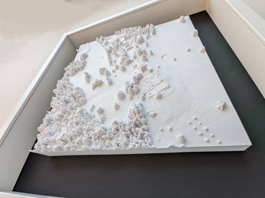 Personalised 3D Relief Map A Print of the Terrain Where You Live - Etsy ...