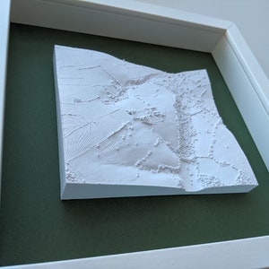 Personalised 3D Relief Map A Print of the Terrain Where You - Etsy