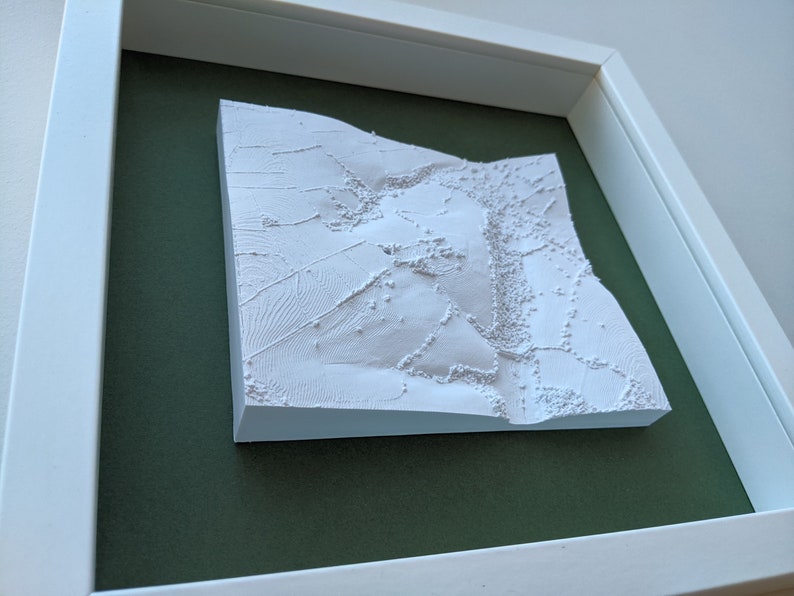 Personalised 3D Relief Map A Print of the Terrain Where You - Etsy