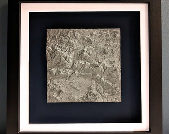 Personalised 3D Relief Map A Print of the Terrain Where You Live - Etsy