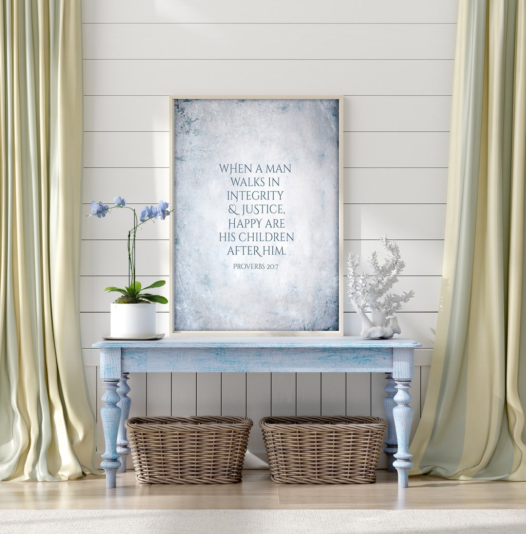 Inspirational Art for Men, Integrity, Download, Inspirational Wall Art ...