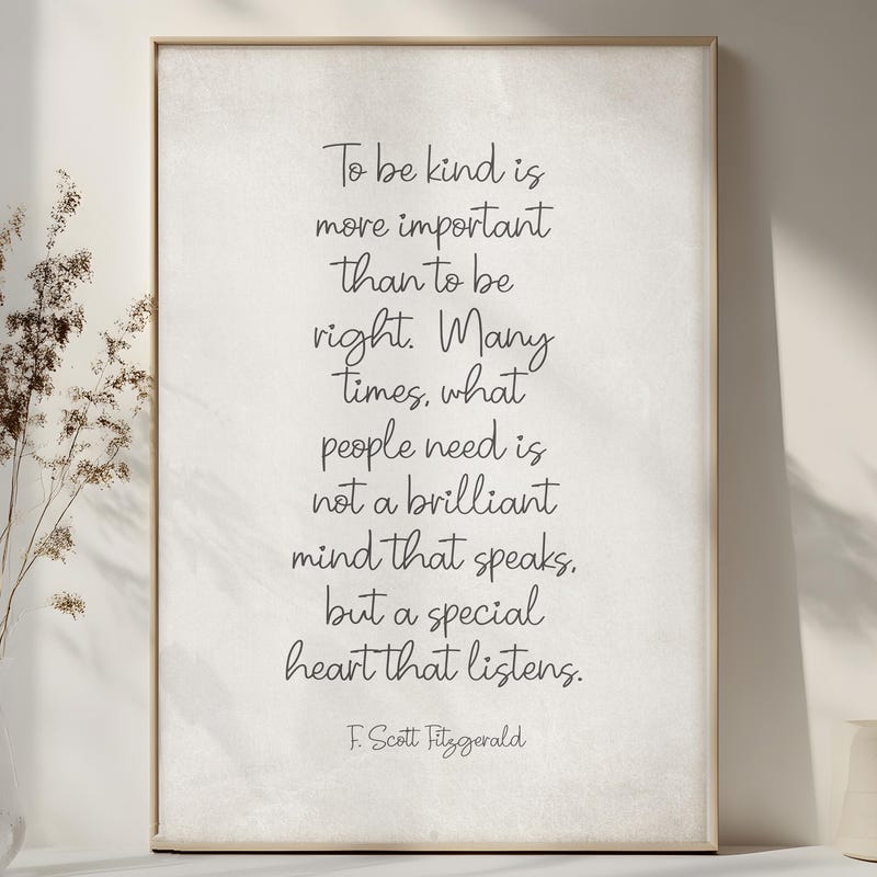 Be Kind Poster - Etsy