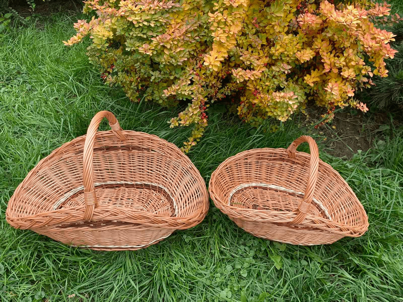 Firewood Basket With Handle Wicker Log Carrier Rattan Log - Etsy