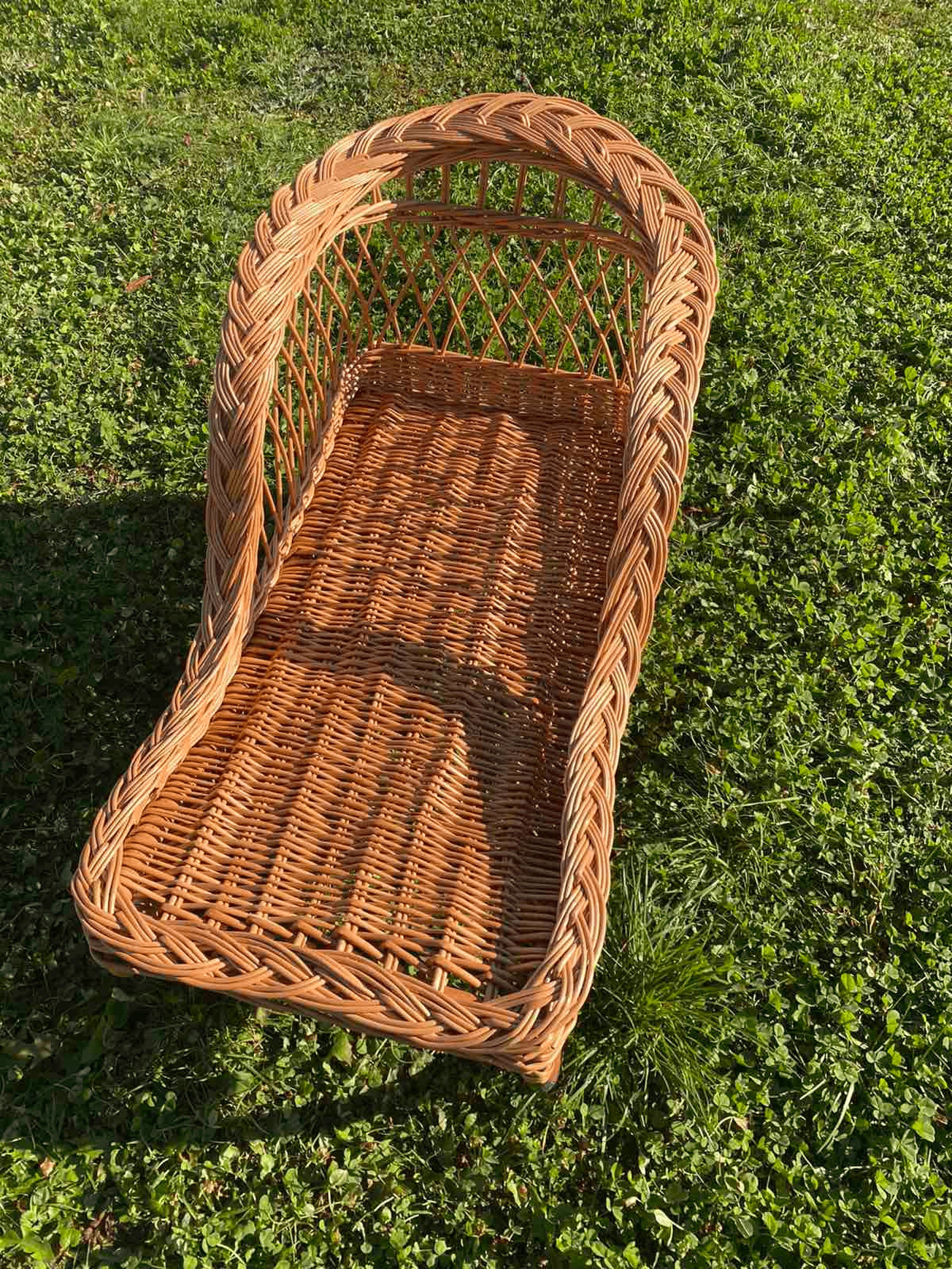 Wicker Sleigh, Children's Sleigh, Rattan Outdoor Sleigh, Christmas Sled ...