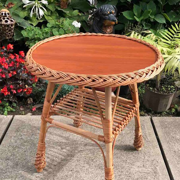 Wicker Table - Etsy