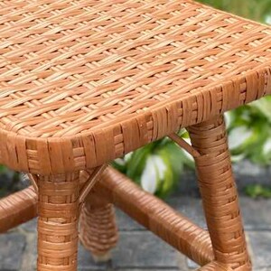 Stools for Kitchen, Wicker Stool, Wooden Stool, Small Wooden Chair, Mid ...