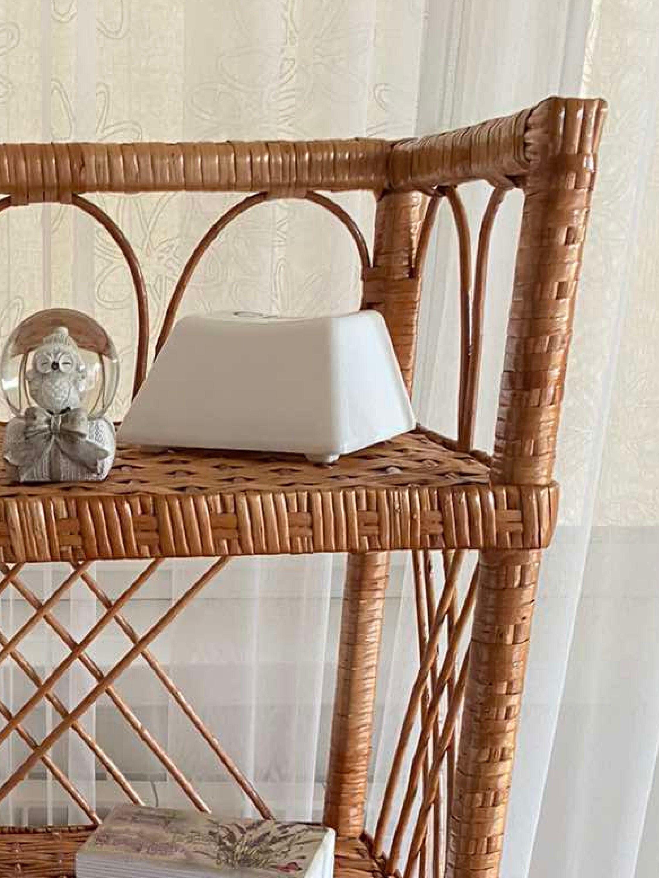 Wicker Shelving Unit Rattan Storage Shelf Kitchen Shelving - Etsy