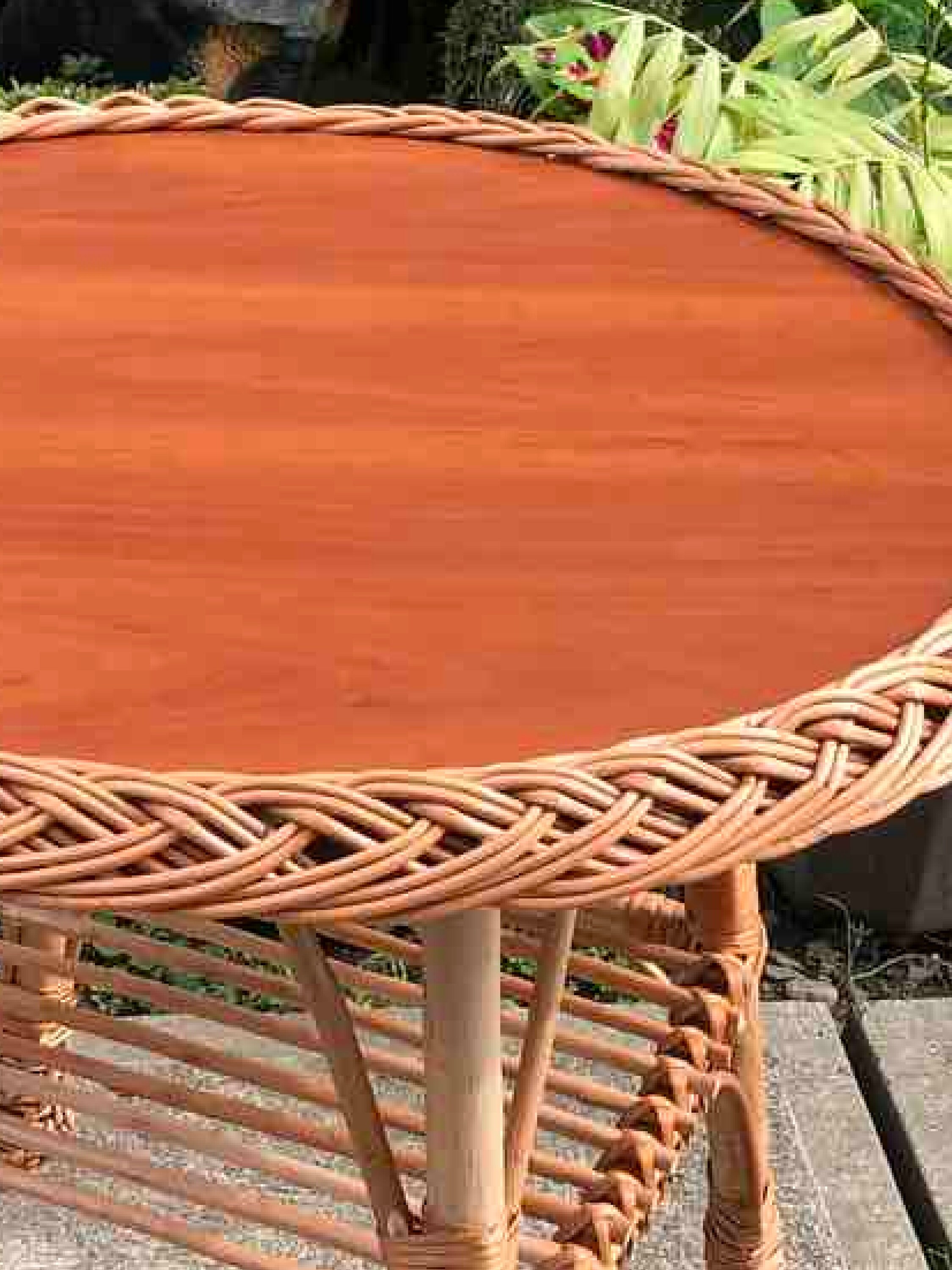 Wicker Table Small Round Table Vintage Wicker Coffee Table - Etsy