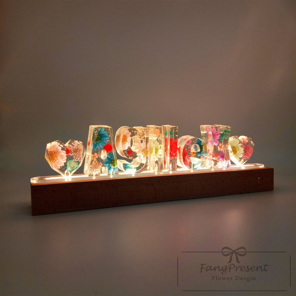 Personalized Color Letter Nightlightcharge Multicolor - Etsy