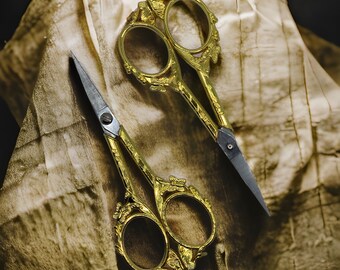 Gold Butterfly Shape Scissors /gold Antique Vintage Scissors ...