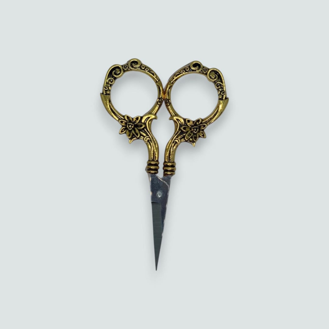 Gold Floral Scissors: Decorative Crafting & Embroidery Scissors - Etsy