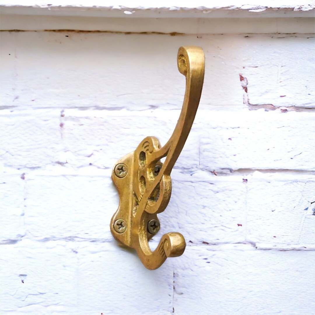 Beautiful Victorian Brass Coat Hook Beautiful Towel Hook Wall Hanger ...