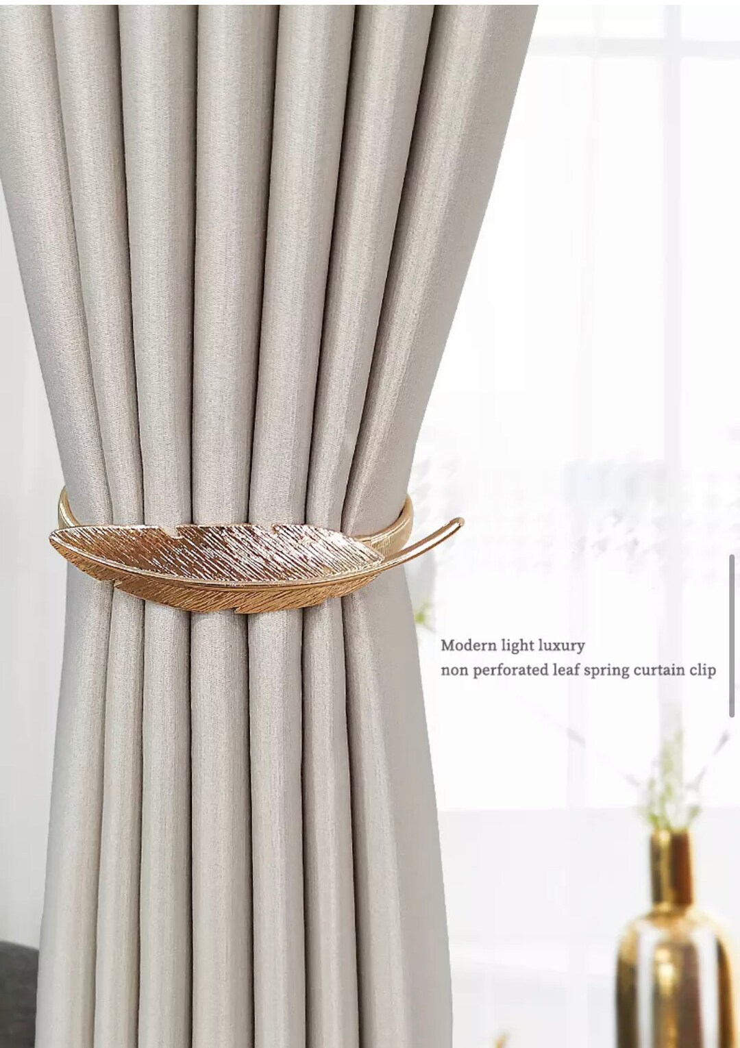 Beautiful Spring Rope Curtain Tieback Drapery Elastic Window Curtain ...