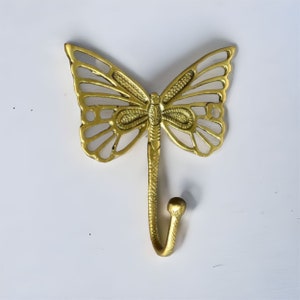 Beautiful Butterfly Brass Hook Beautiful Coat Hook Wall Hanger Vintage ...