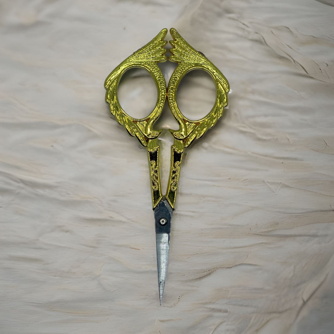 Beautiful Vintage Wing Inspired Scissors | Decorative Scissors ...