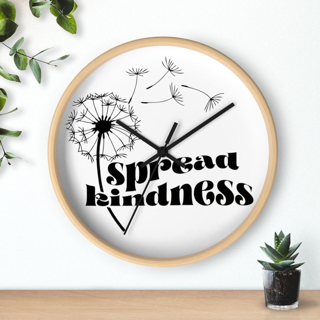 Spread Kindness 10 Inches Wall Clock - Etsy