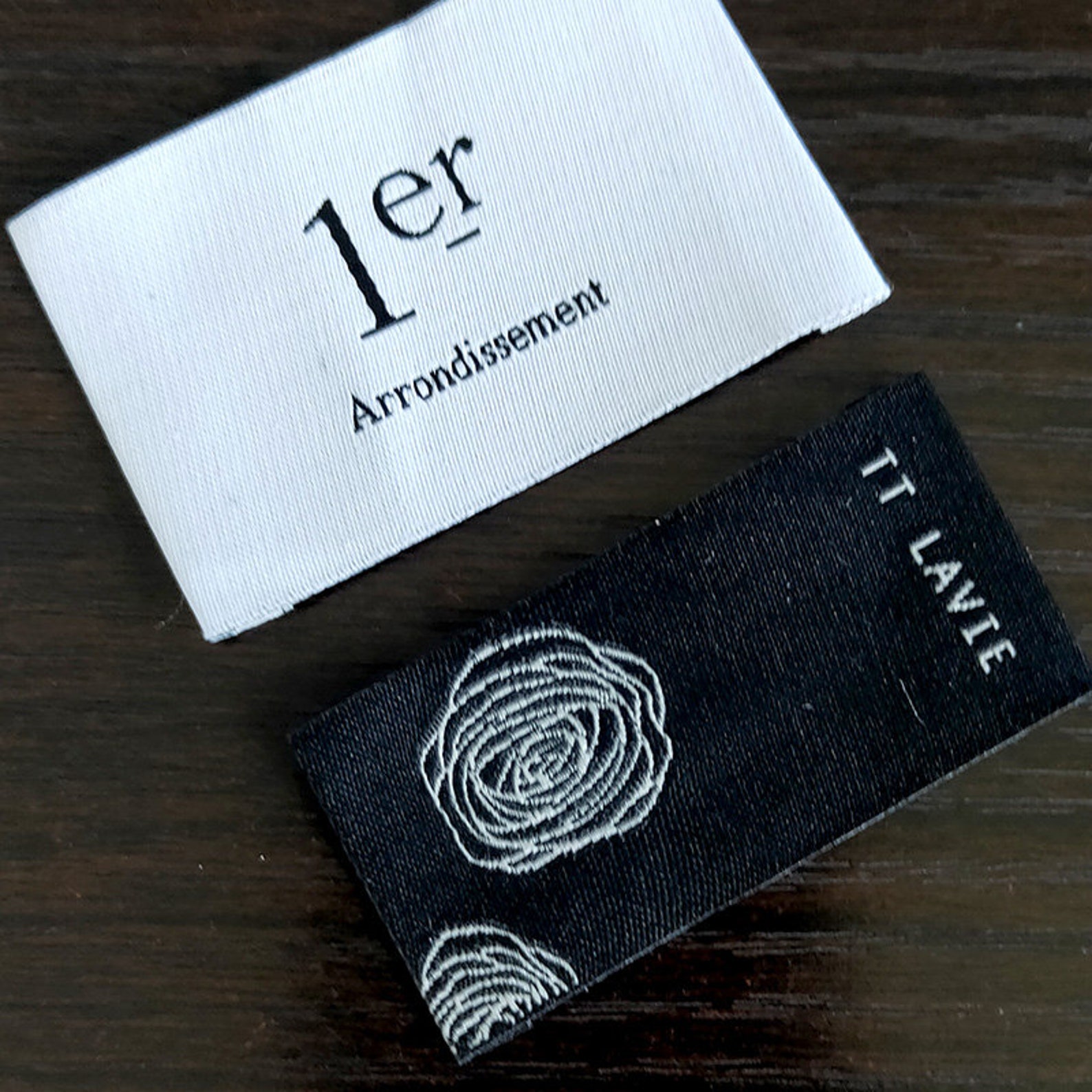 500 Customized Woven Clothing Labels: Garment Brand Logo Tags - Etsy