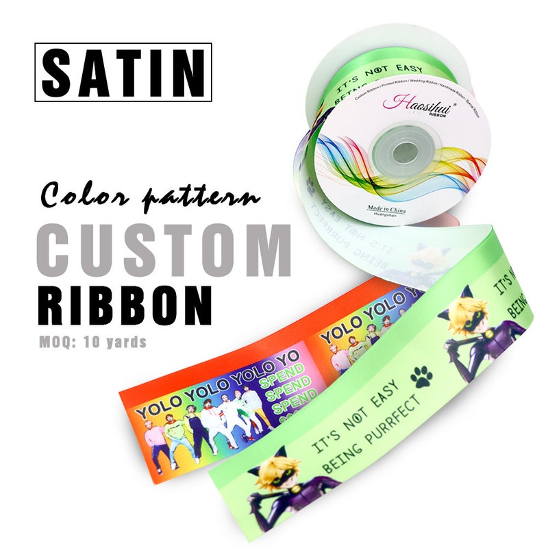 Custom Ribbon Full Color - Etsy