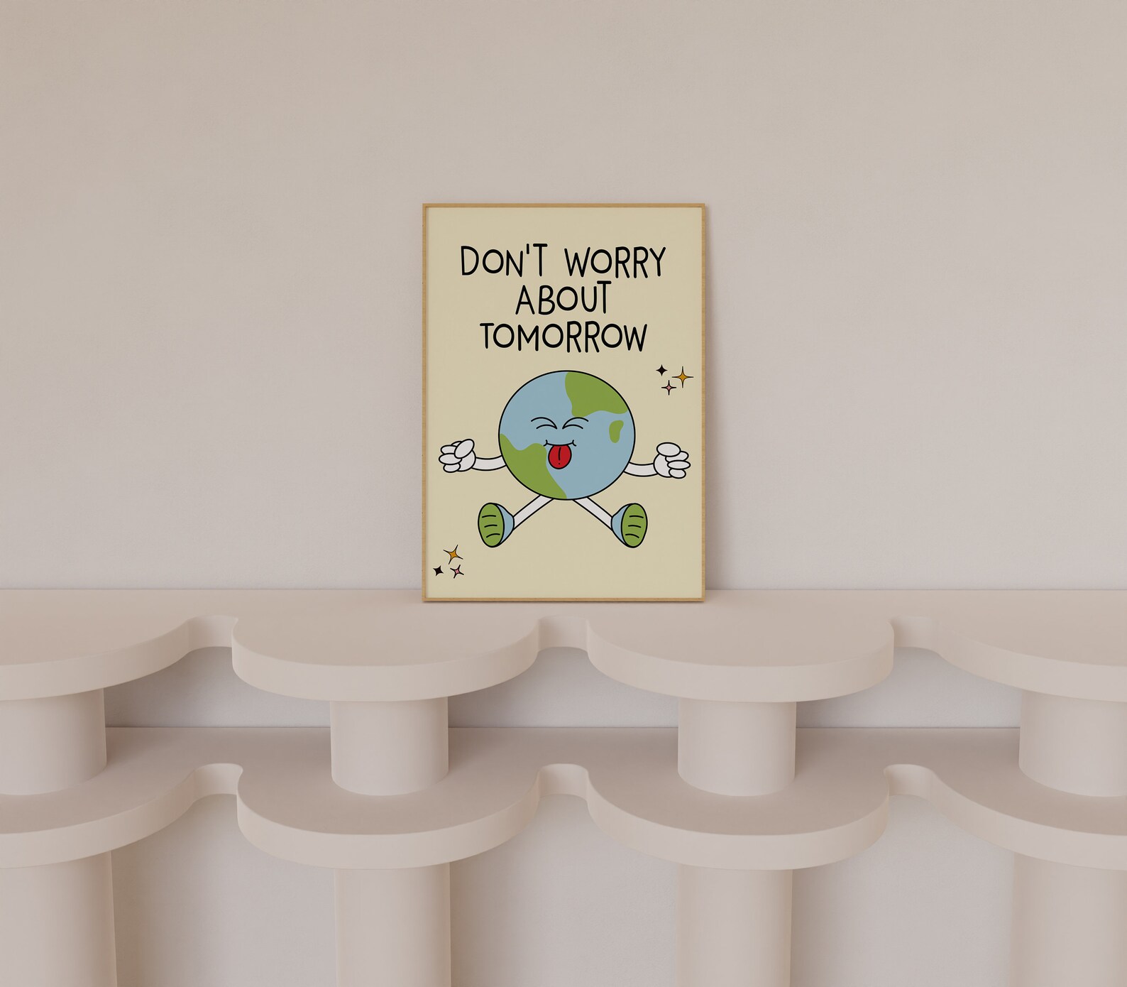 Retro Cartoon Character Art, Wall Art Prints Trendy Retro, Retro Quote ...