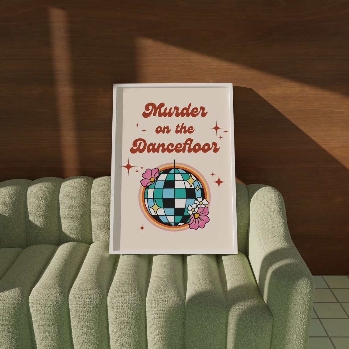 Murder on the Dancefloor Print, Saltburn Music Poster, Disco Ball Music ...