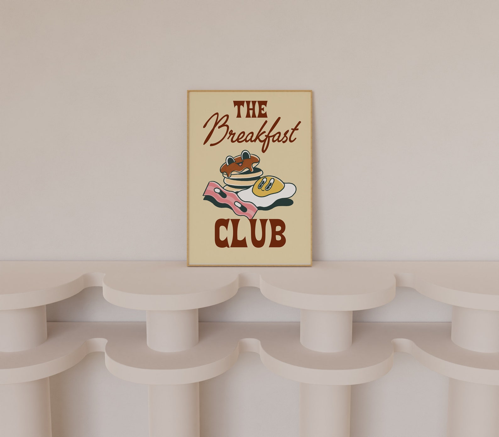 The Breakfast Club, Cute Kitchen Wall Print, Retro Food Wall Decor ...