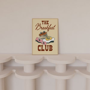 The Breakfast Club, Cute Kitchen Wall Print, Retro Food Wall Decor ...