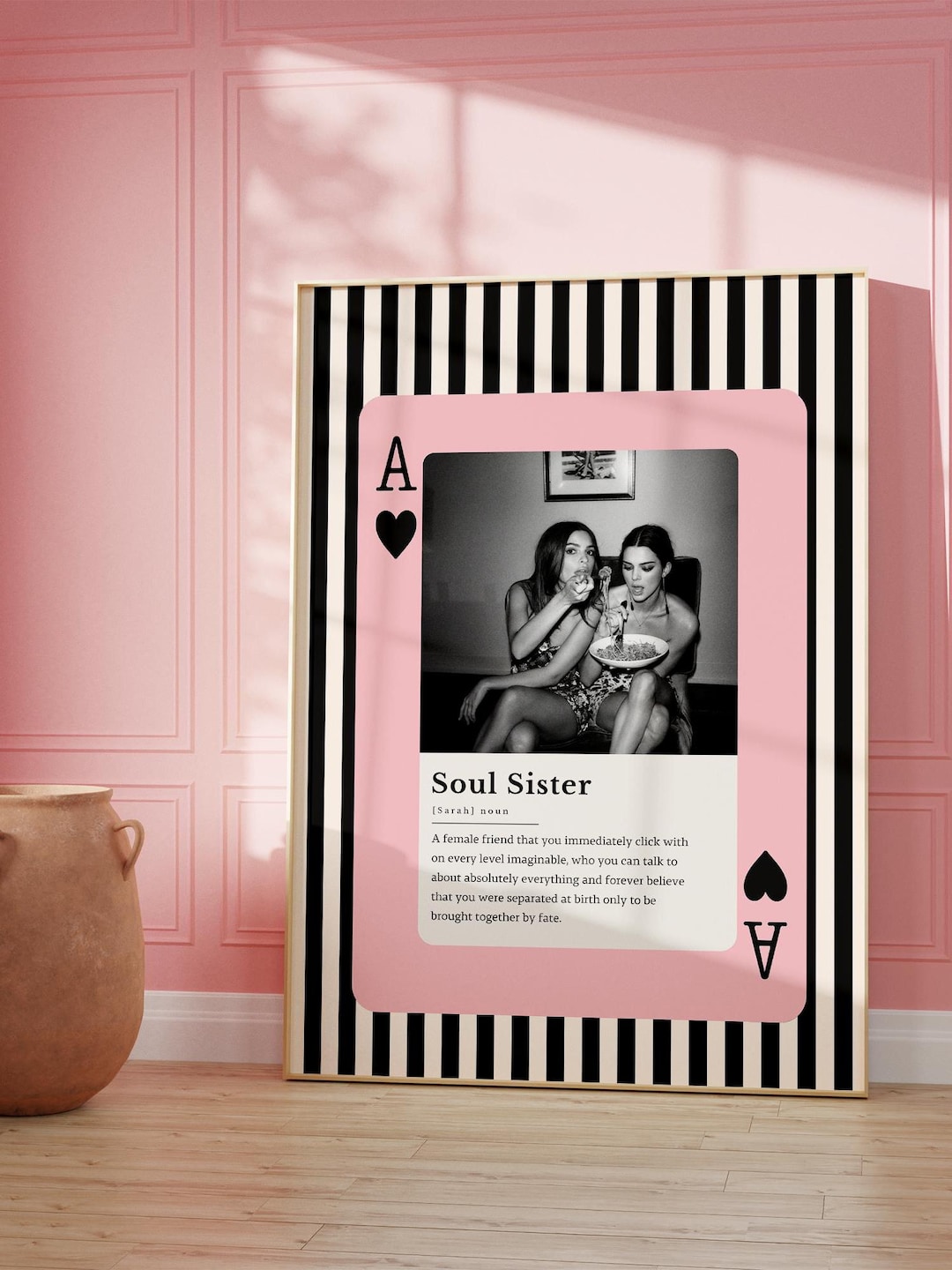 Custom Photo Gift, BFF Poster, Friendship Gift, Girl Dorm Room Decor ...