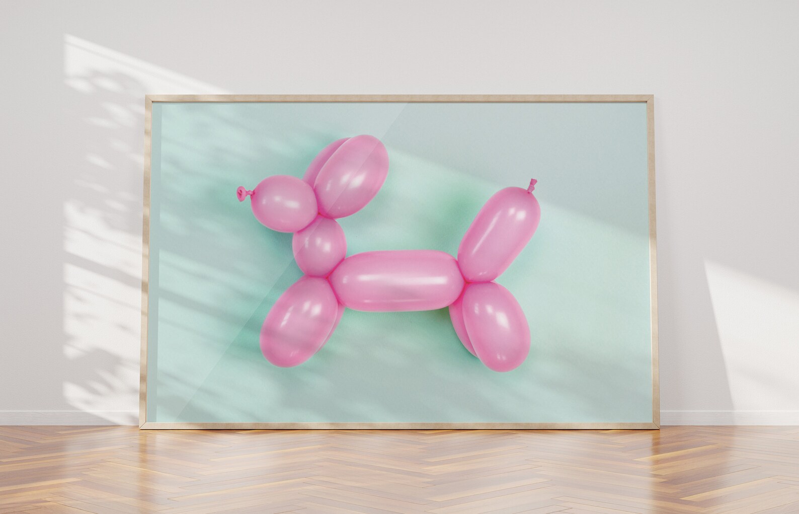 Trendy Ballon Dog Print, Funny Balloon Dog Lover, Pink Ballon Dog Print ...