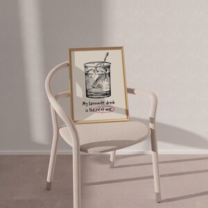 Cocktail Art Print, Cocktail Digital Print, Bar Cart Print, Bar ...