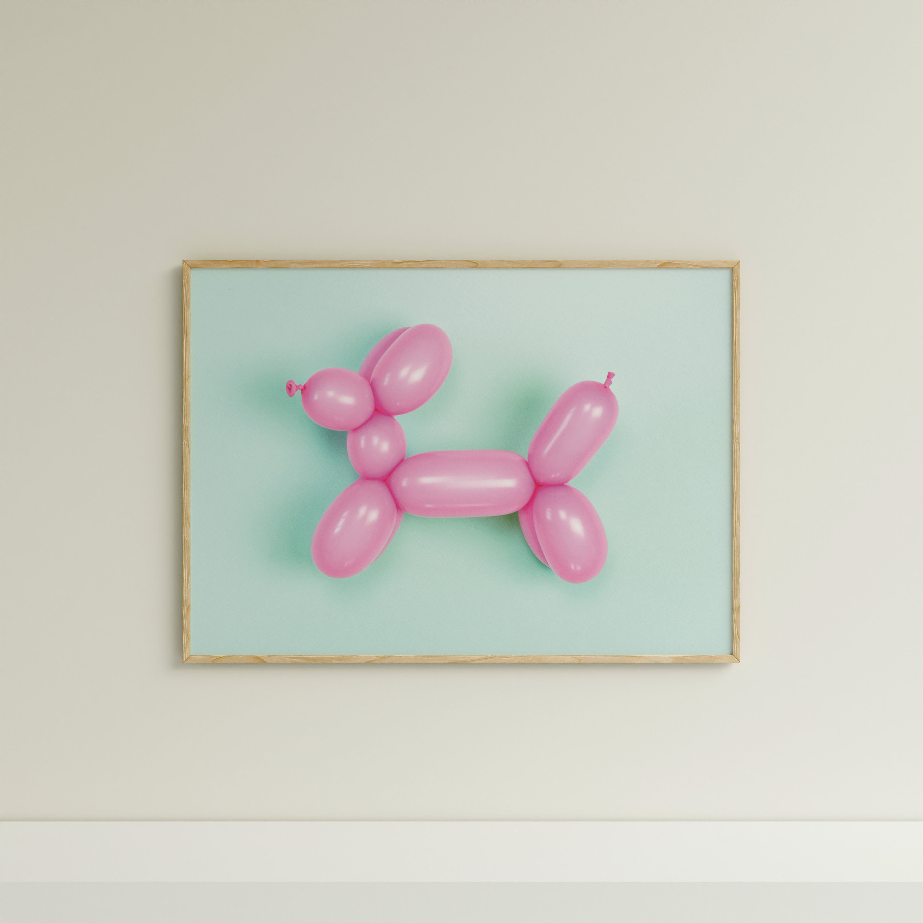 Trendy Ballon Dog Print, Funny Balloon Dog Lover, Pink Ballon Dog Print ...