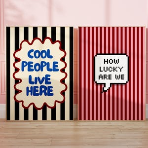 Trendy Typography Poster, Aesthetic Quote Poster, Funny Home Wall Print ...