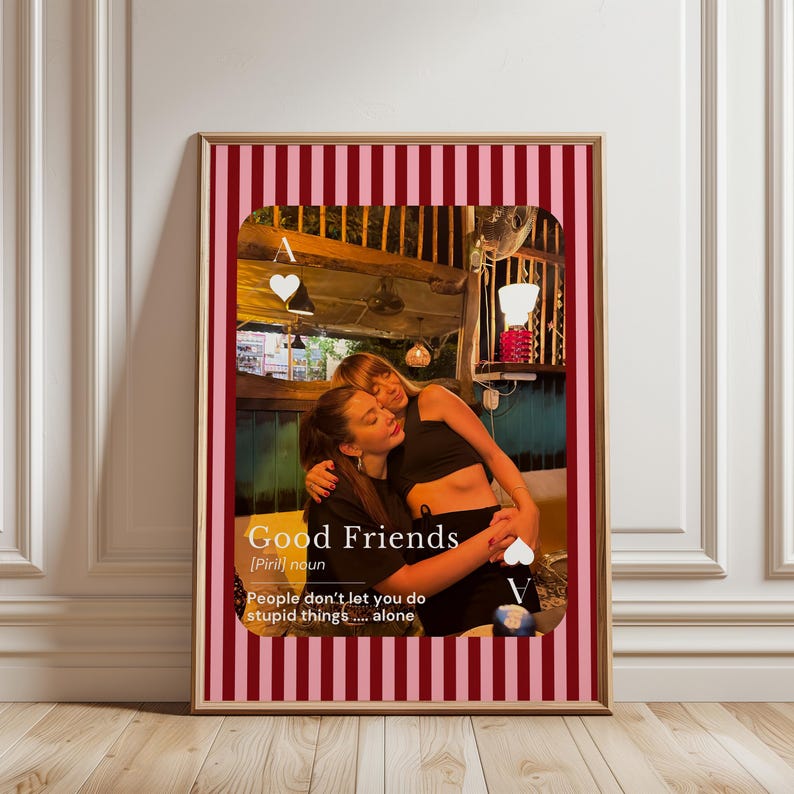 Custom Best Friend Photo, Personalized Wall Art, Best Friend Wall Art ...