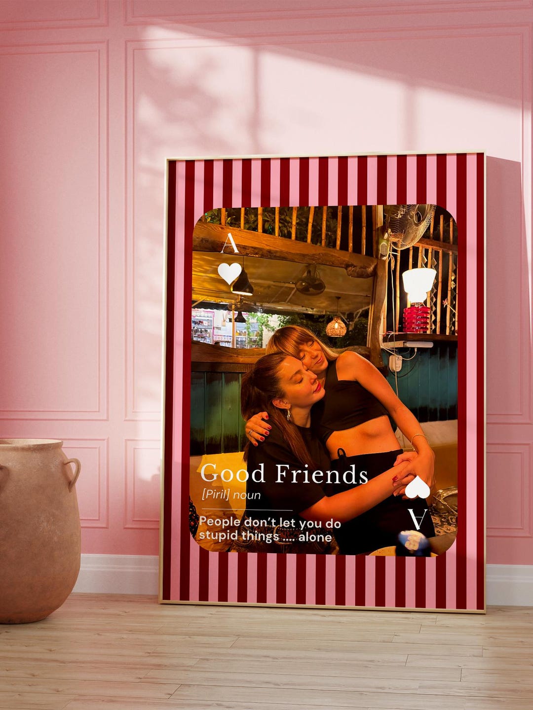 Custom Best Friend Photo, Personalized Wall Art, Best Friend Wall Art ...