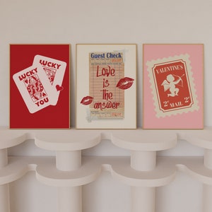 Valentines Day Decor Printable, Valentine Wall Art, Trendy Valentine ...