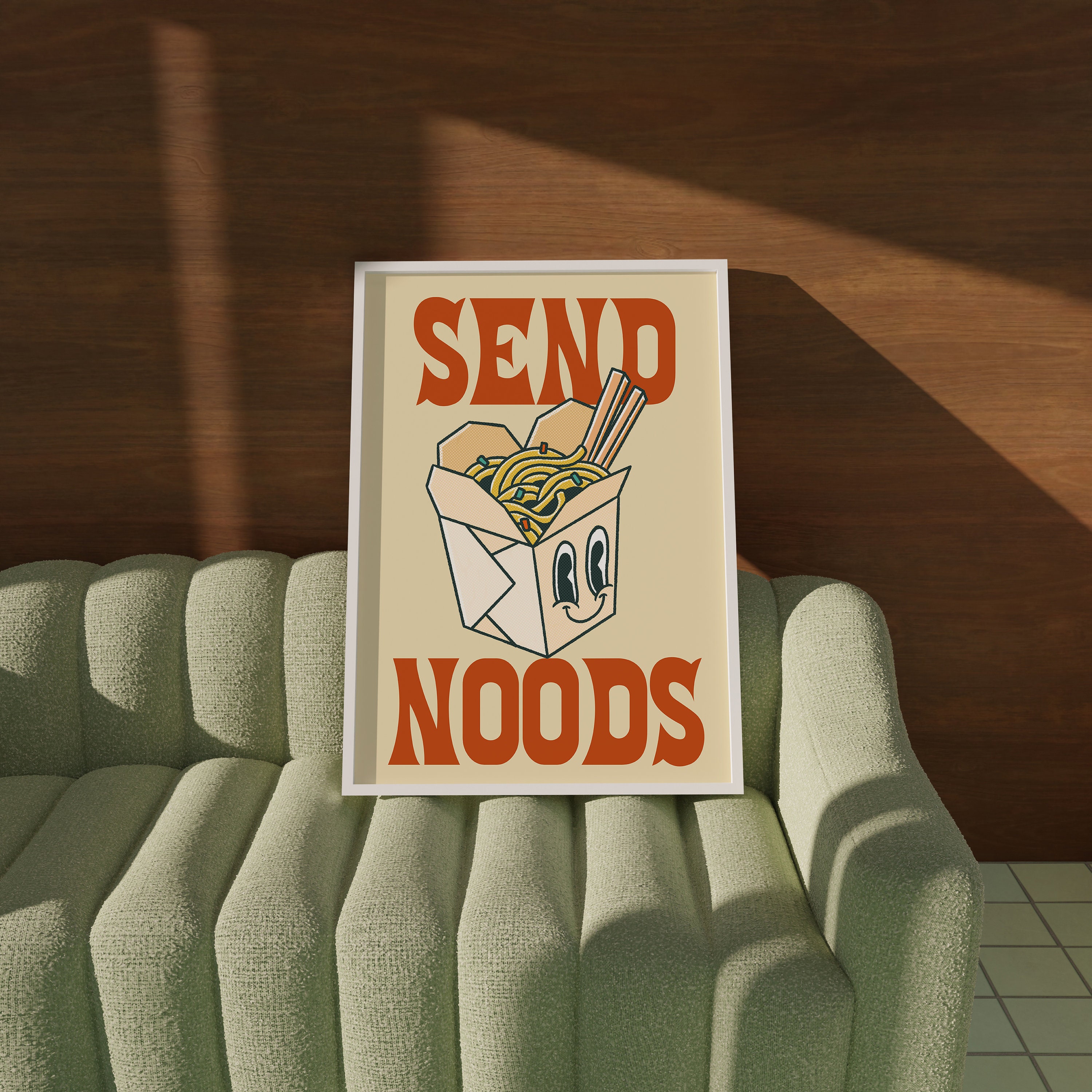 Send Noods Wall Art Print, Ramen Art Print, Digital Download Food Print ...