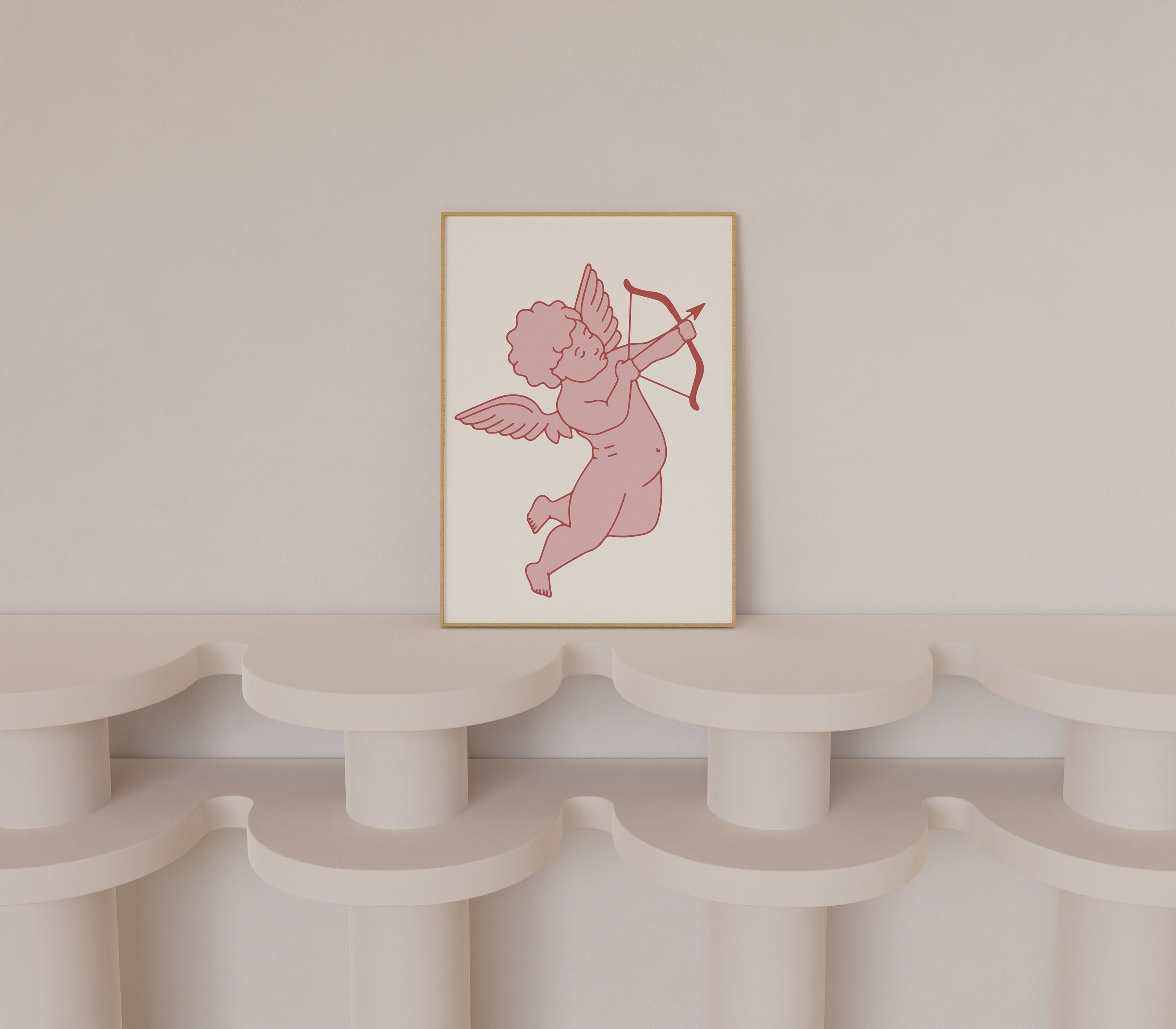 Angel Wall Art, Valentine's Poster, Cupid Art Print, Love Amur Print ...