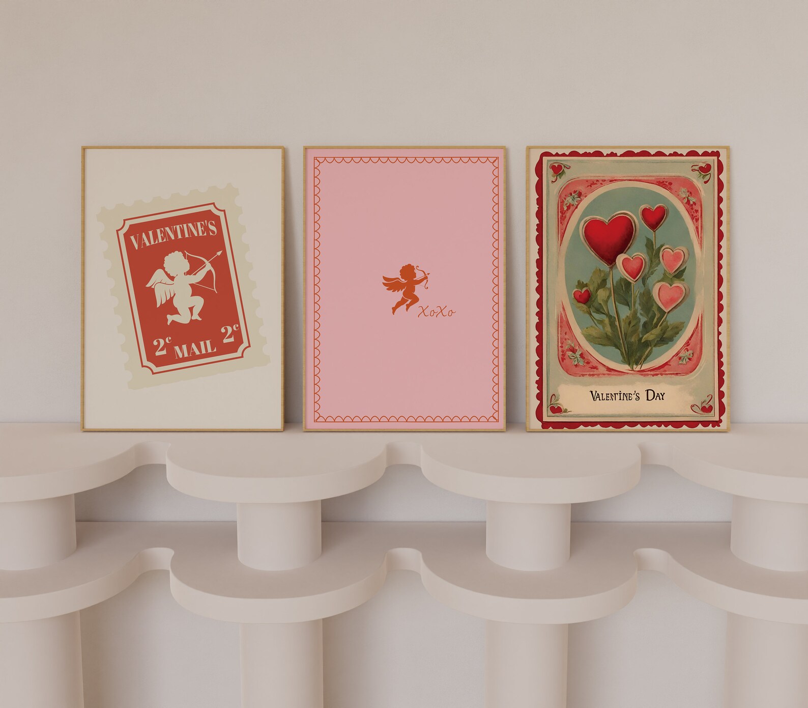 Valentine's Day Gallery Wall, Trendy Valentine's Decor, Valentines Day ...