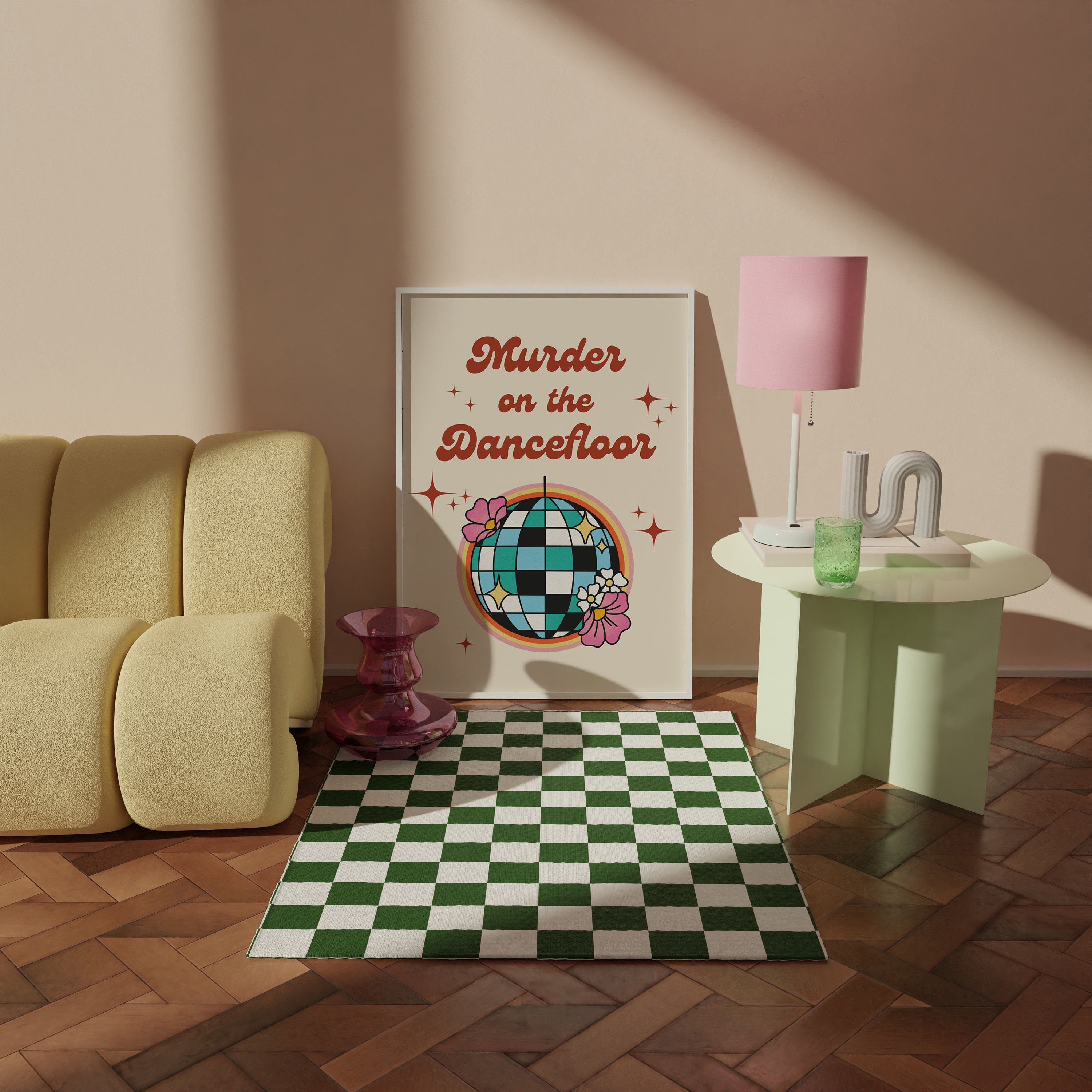 Murder on the Dancefloor Print, Saltburn Music Poster, Disco Ball Music ...