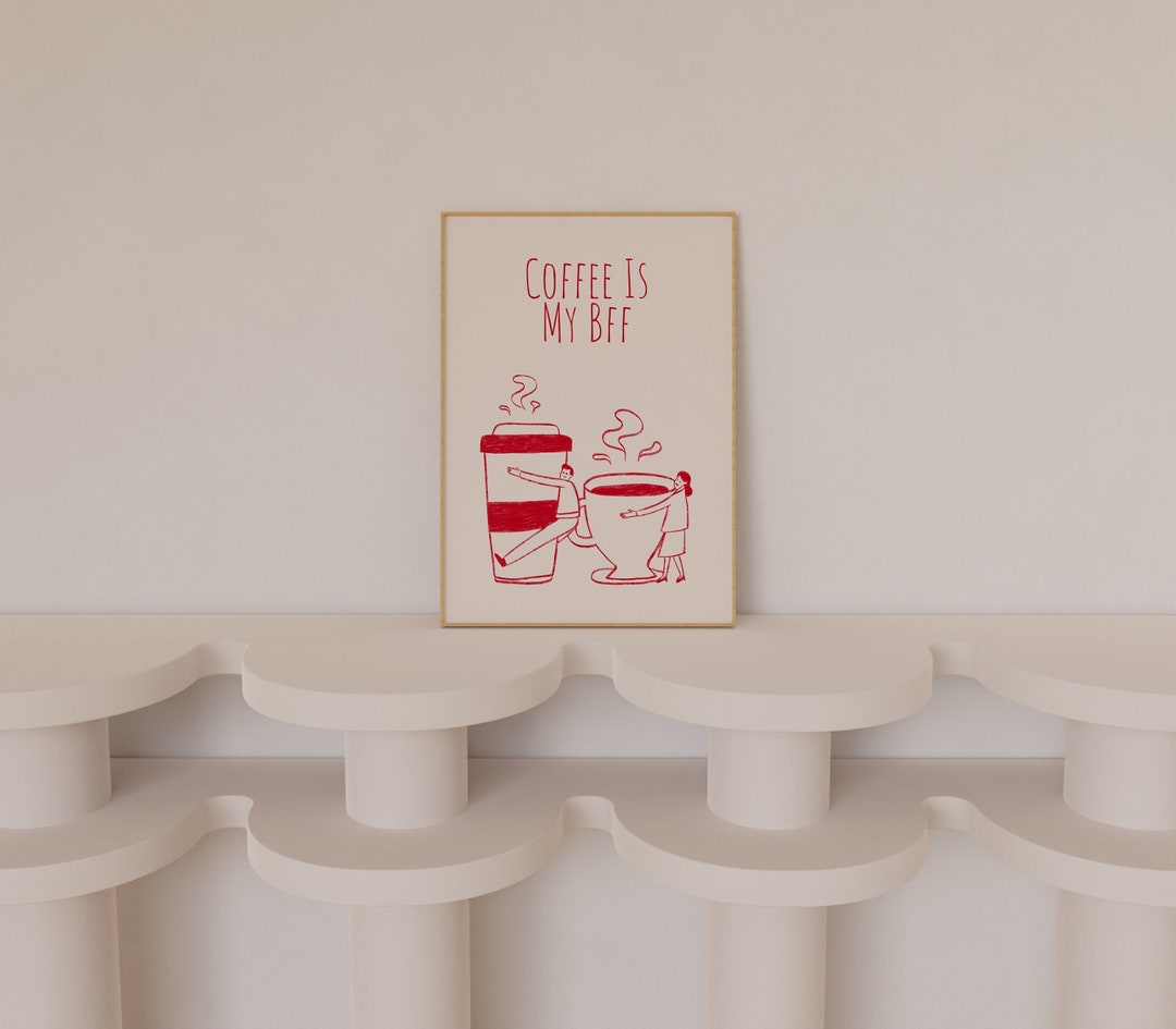 Coffee Lover Print, Coffee Print Kitchen, Coffee Shop Art, Coffee Lover ...