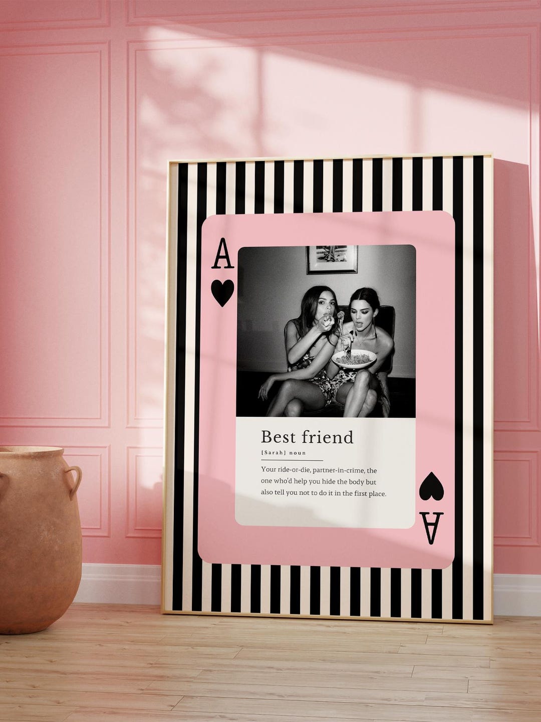 Personalized Best Friend Definition Wall Art, Custom Birthday Photo ...