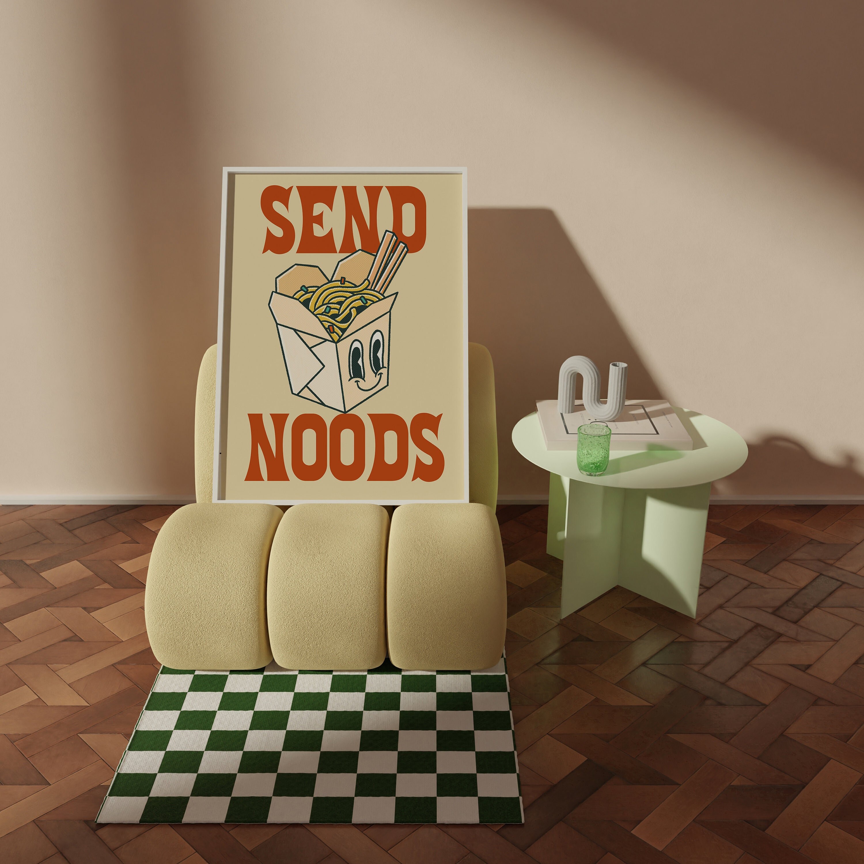 Send Noods Wall Art Print, Ramen Art Print, Digital Download Food Print ...