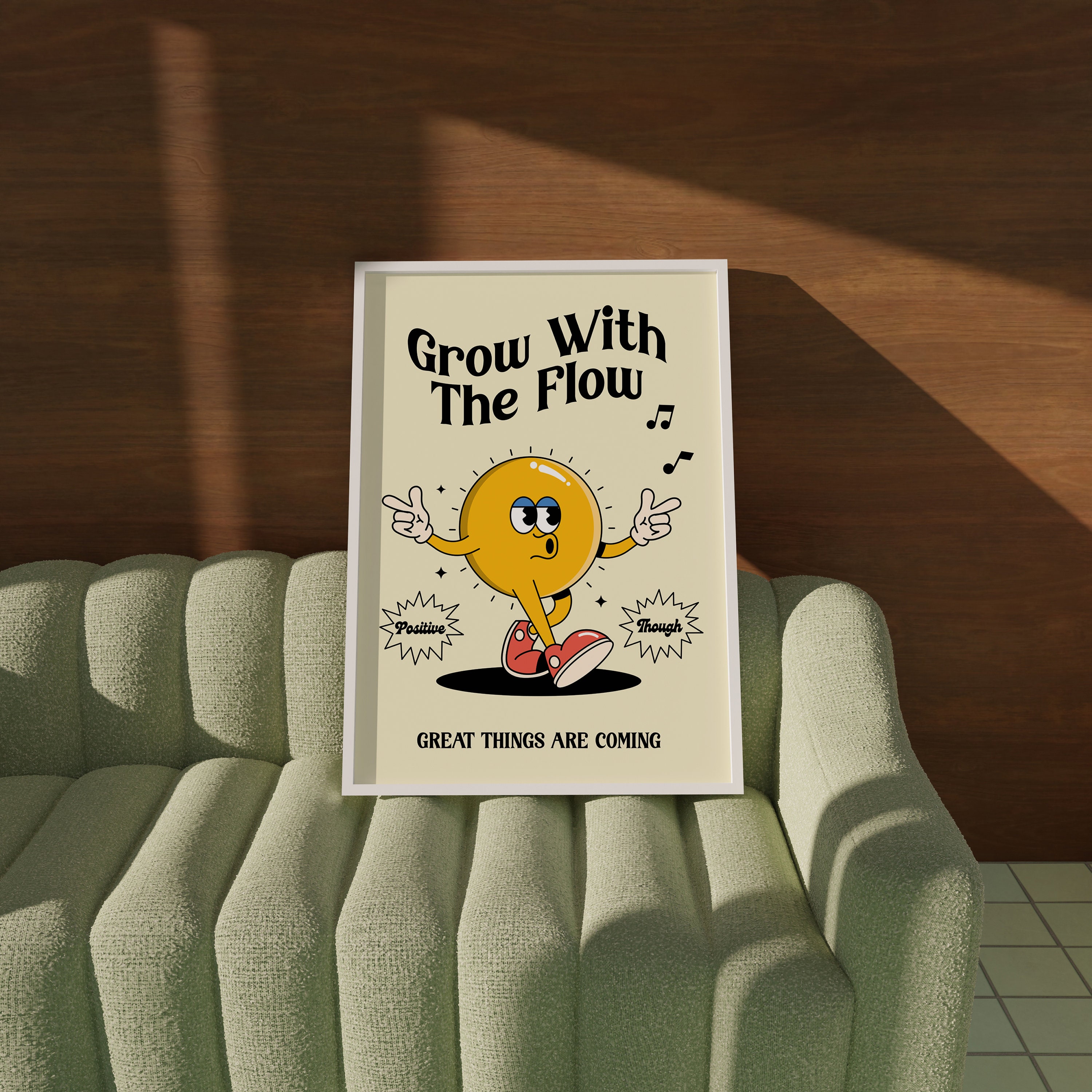 Retro Character Art Motivational Quotes Cartoon (Download Now) - Etsy