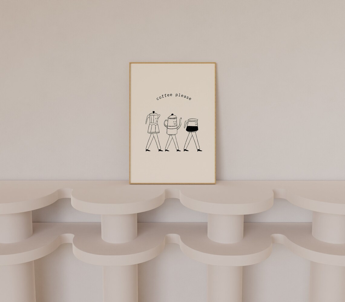 Coffee Bar Prints, Coffee Shop Poster, Coffee Addict Gift, Coffee ...