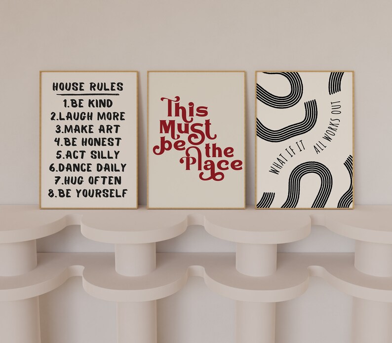 30 Print Poster Gallery Wall Set, Trendy Bar Cart Art, Yk2 Print Set ...